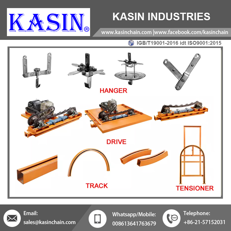 Inverted Monorail Conveyor System for Spiral Chains Conveyor Machine ...